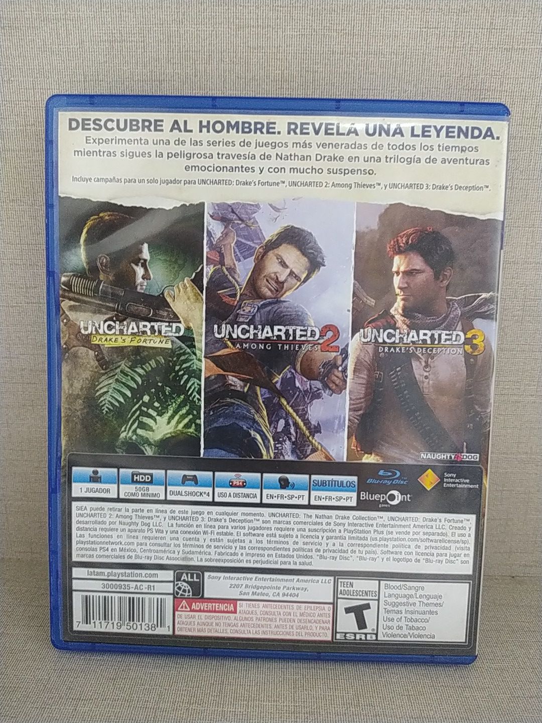 Ps4 DVD uncharted the Nathan Drake collection used | Daraz.pk