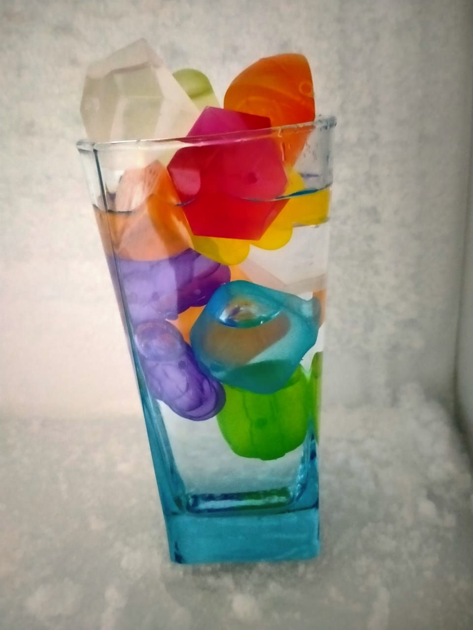 Fruit Shapes Ice Cubes Reusable 12 pieces different shapes Silicone ...