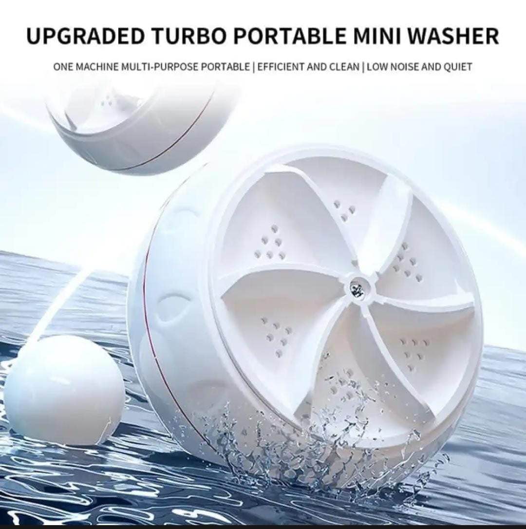 Mini portable USB operate washing machine turbine | ultrasonic portable ...