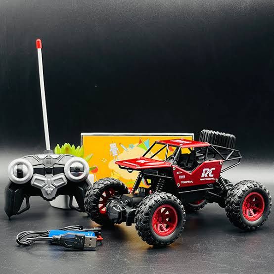 Remote Control Metallic Racing Car, Rock Crawler 4 Wheel Drive Metal ...