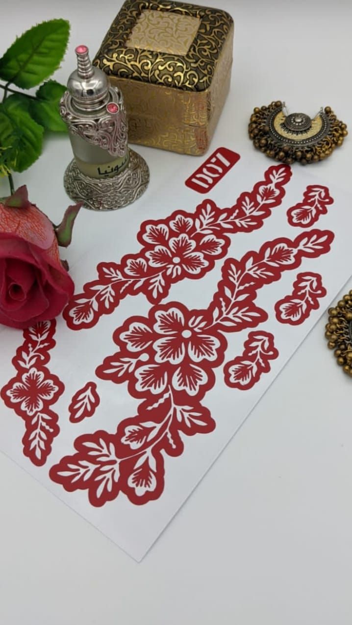 Mehndi sticker mehndi stencil mehndi sticker for girls 43 | Daraz.pk