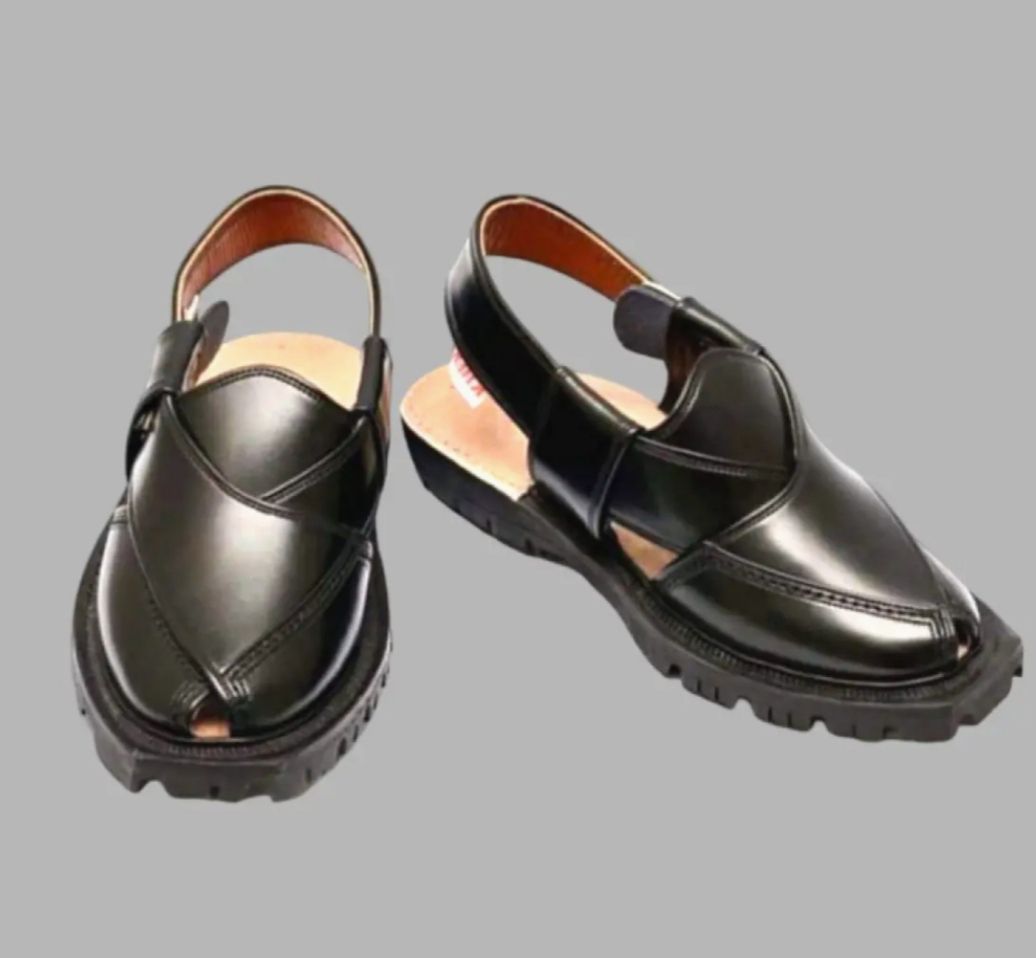 Nerozi chapel for mens. peshwari chaple black kheri chapal | Daraz.pk