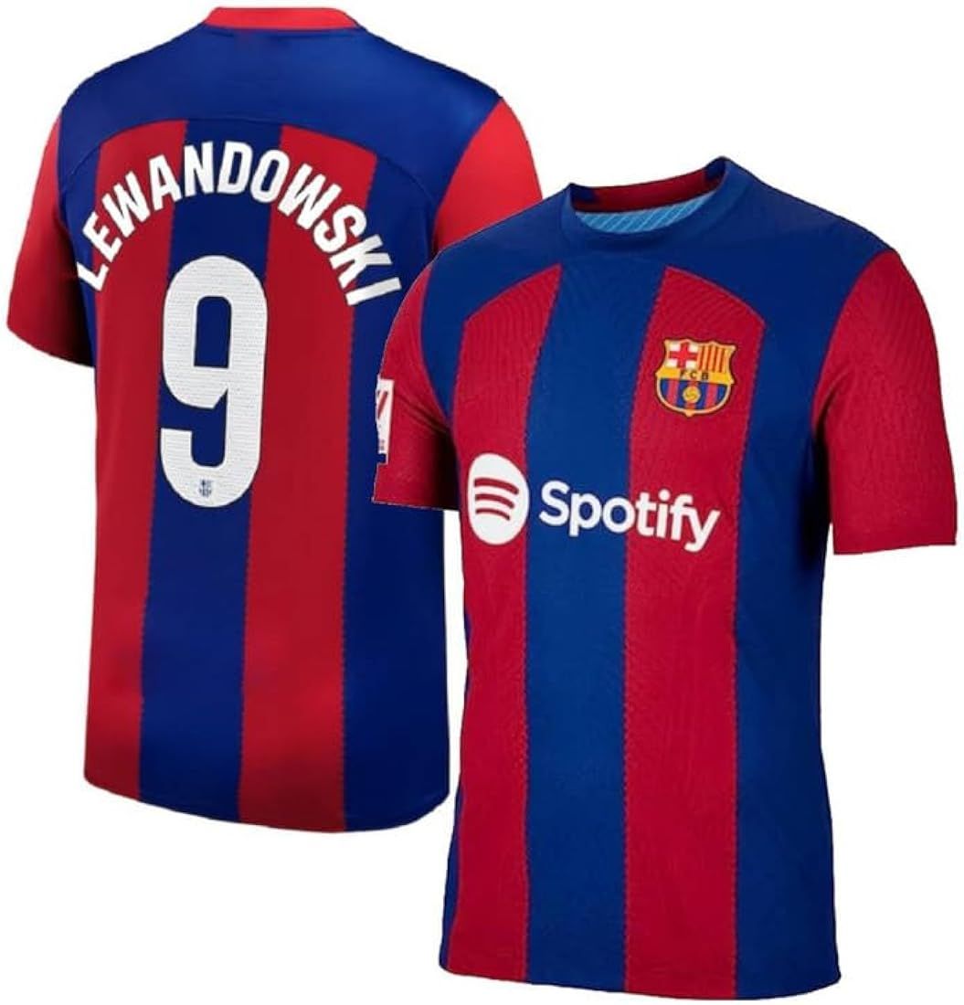 Lewandowski 9 Football Team Home Kit Jersey 2023/2024 (Kids) | Daraz.pk
