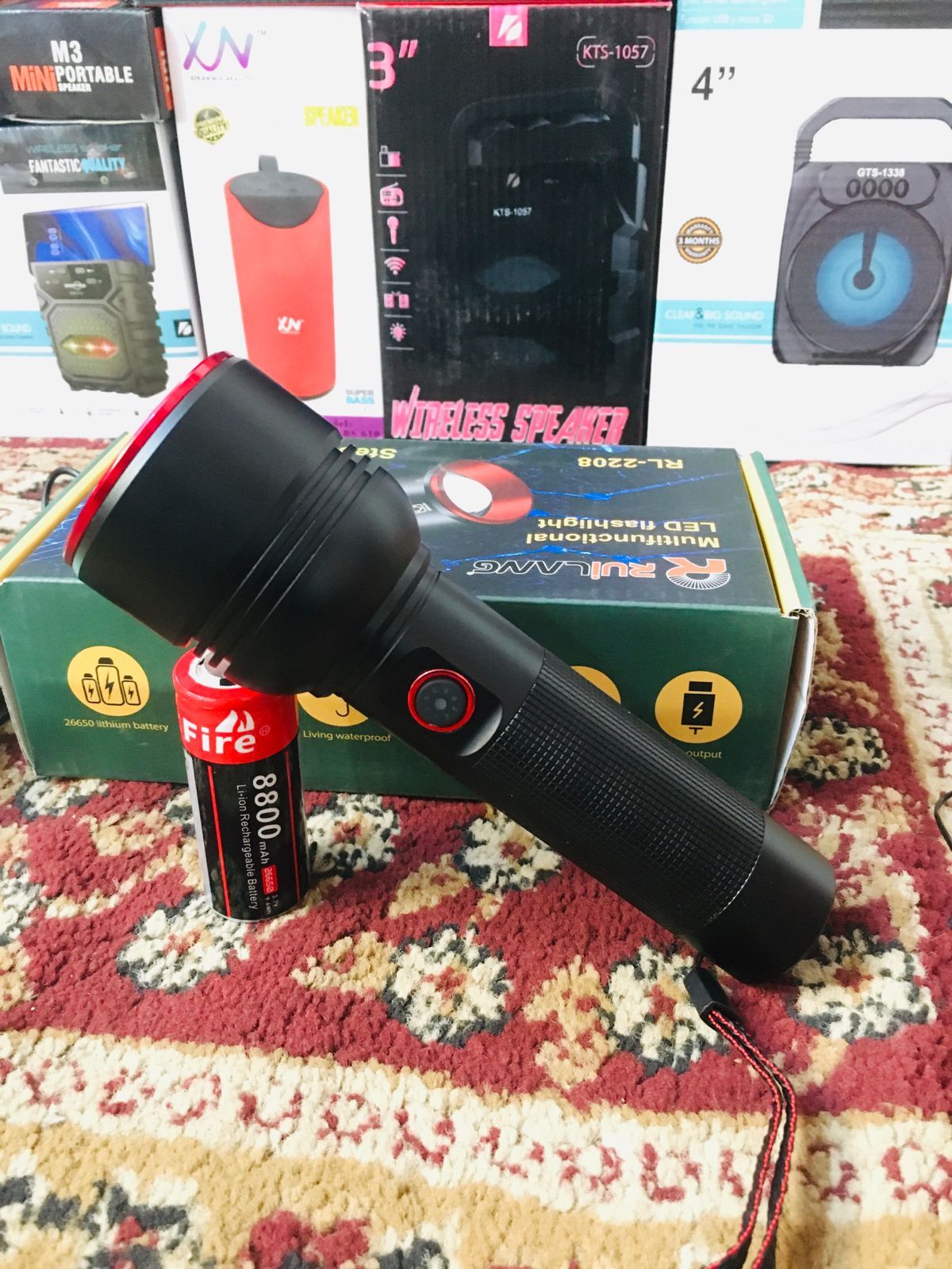 Flashlight Super Bright P90 Torch Professional Waterproof Light 2 KM ...