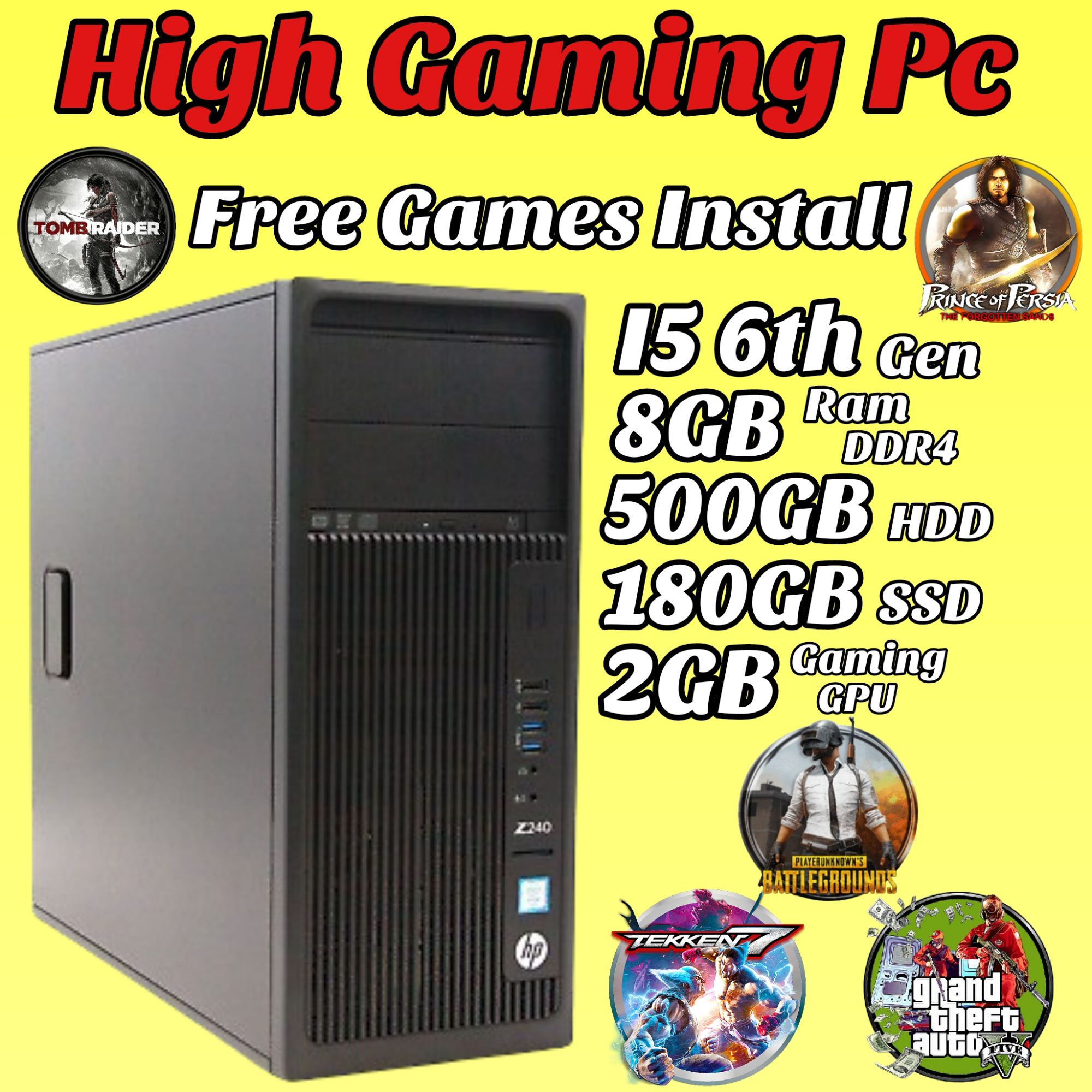 HP Z240 High Gaming Pc: Core i5 6TH Gen , 8GB Ram DDR4, 500GB HDD ...