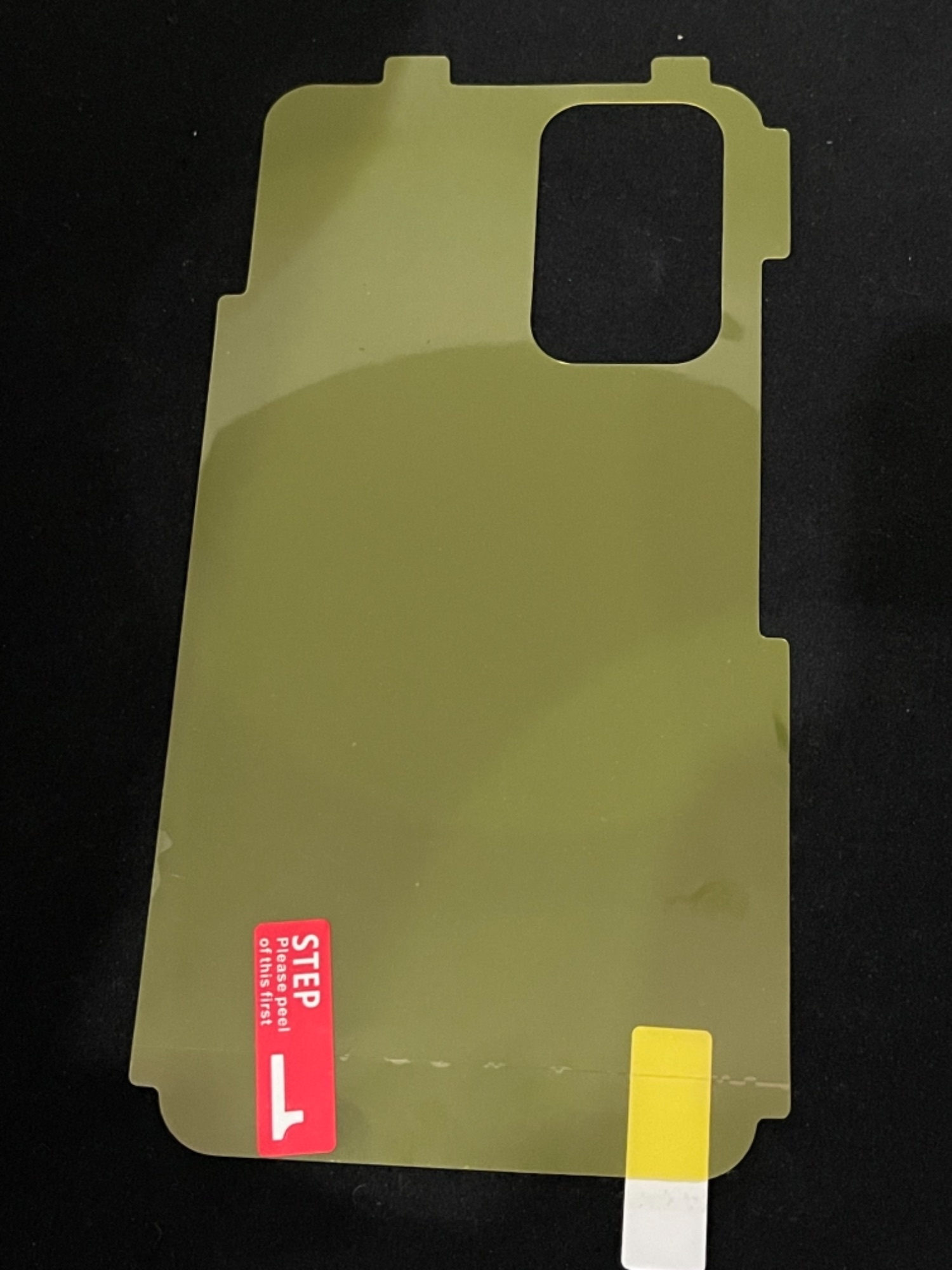 Infinix Note 10 Pro Back Yellow Hydro Gel 360 Smooth Sheet Edges Jelly ...