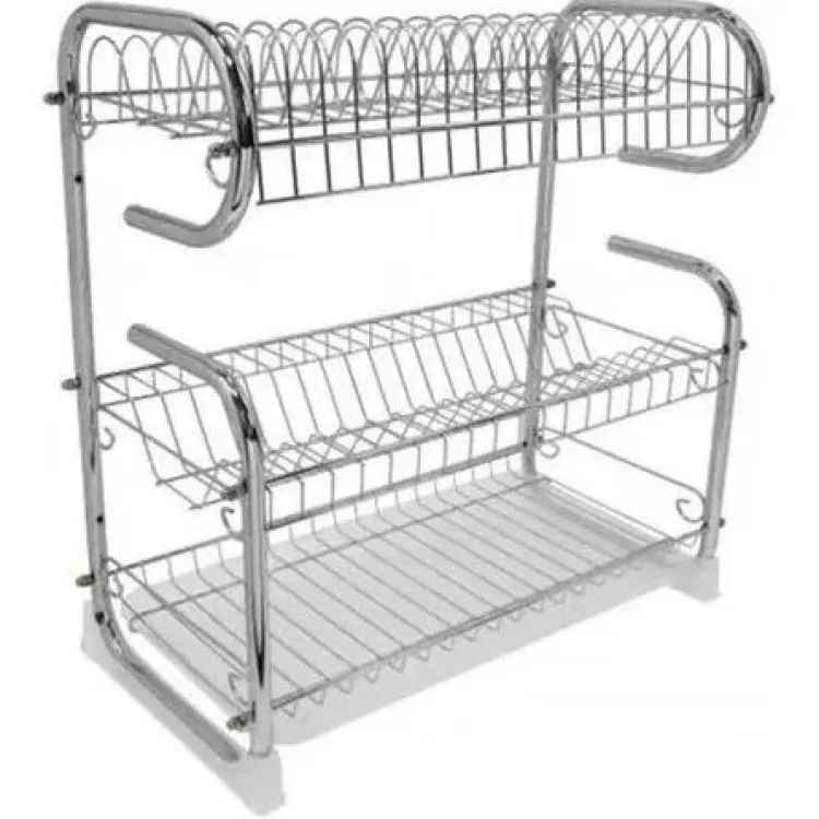 3 layers G shape and S Shape dish rack for kitchen & Dining Pot Rack ...