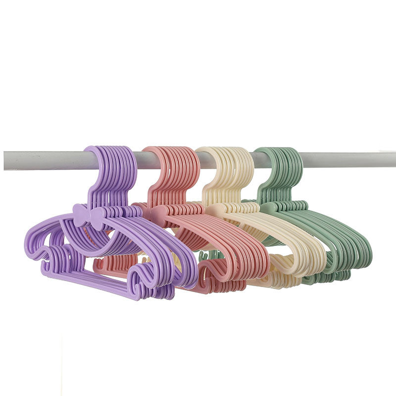 10pcs Kids Clothes Hanger Racks Portable Plastic Display Hangers ...
