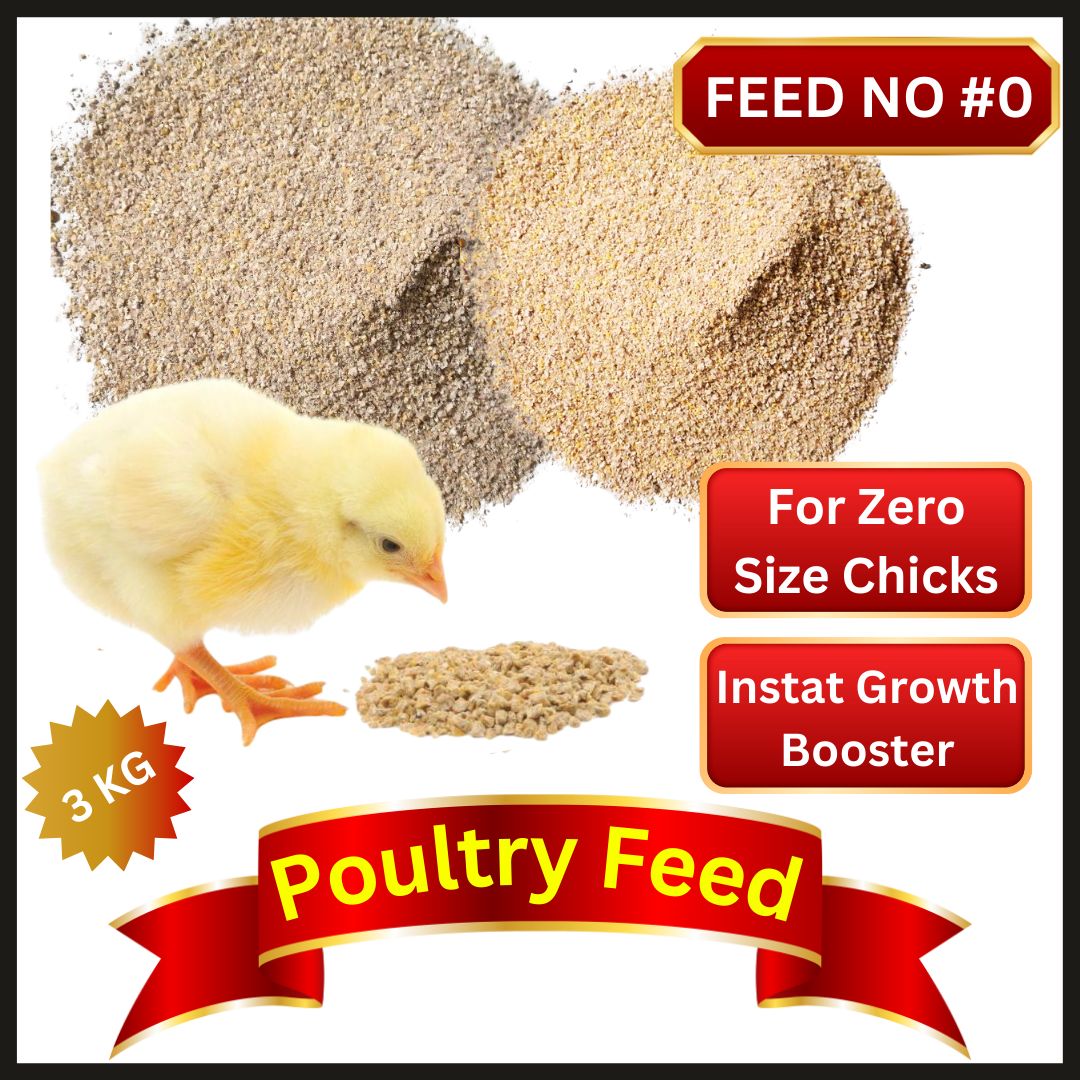 Poultry Feed for New Chicks - 3 KG Chicks Starter Feed No. 0 - Starter ...