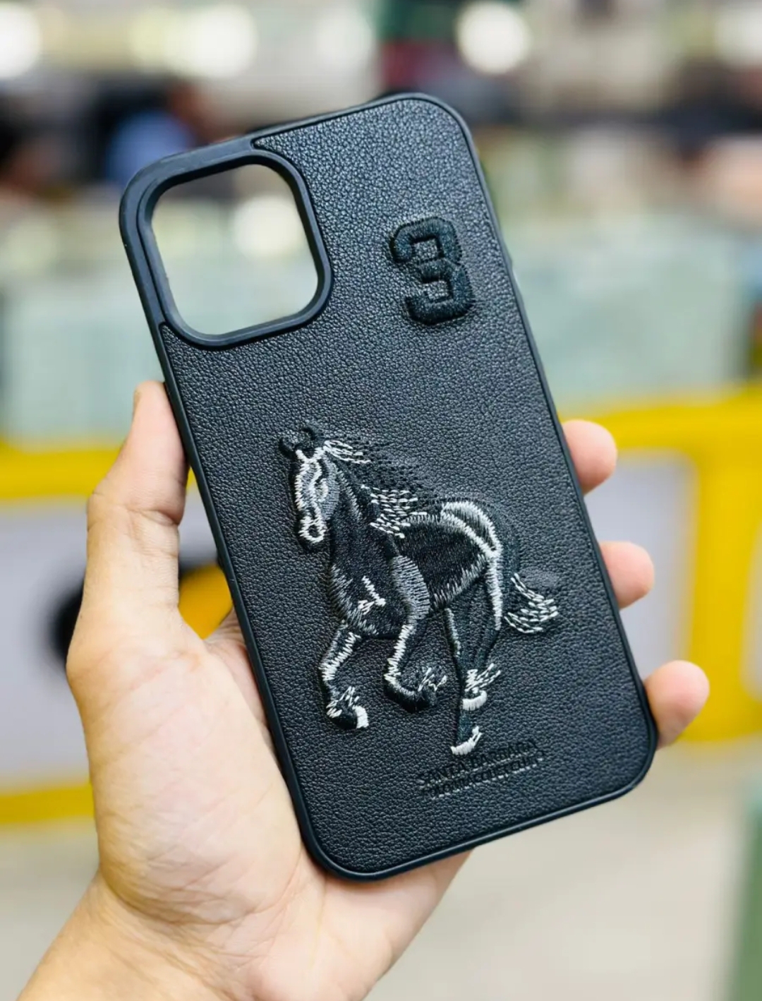 New Black Horse Polo Design Santa Barbara Case For IPhone 11 12 13 14 ...