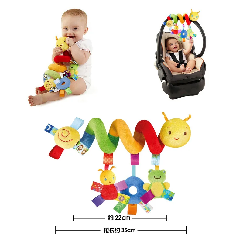 Baby Crib Hanging Rattles Toys Car Seat Toy Soft Mobiles Stroller Crib ...