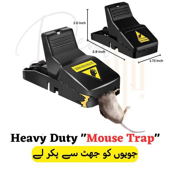 Heavy Duty Mouse Trap Mice Catcher High Quality Plastic Reusable ...