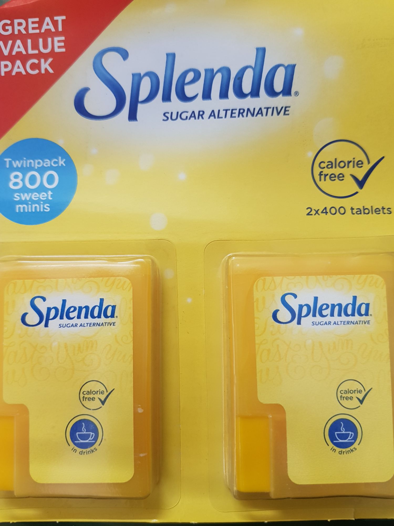 Splenda sugar alternative calorie free Twin pack 800 tablets | Daraz.pk
