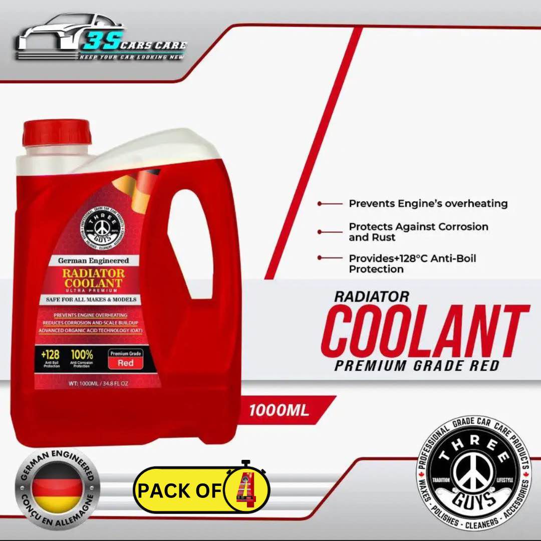 Radiator Coolant Premium Grade Red THREE GUYS (German Engineered ...