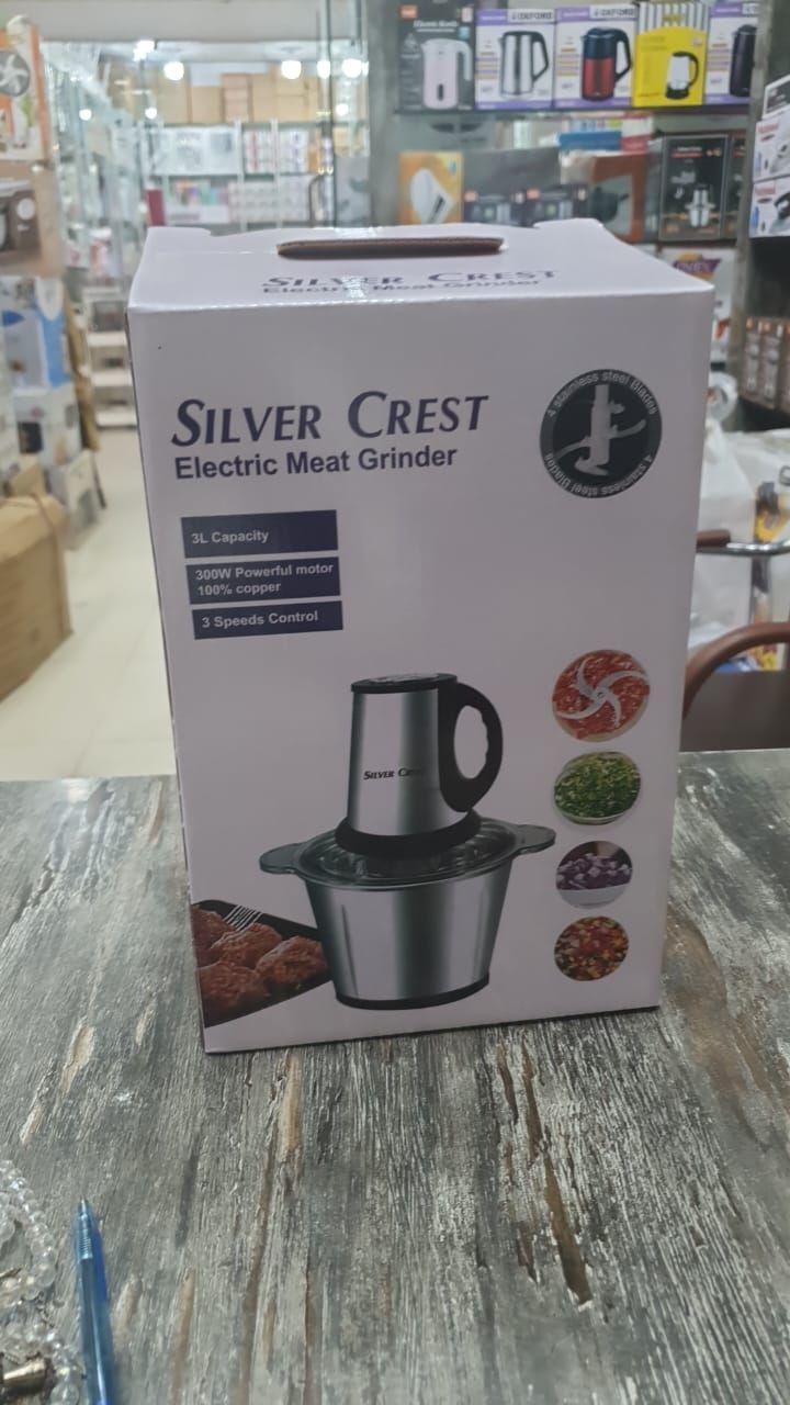 Meat Chopper, Silver Crest Electric - 3L Capacity, 1000W Powerful Motor ...