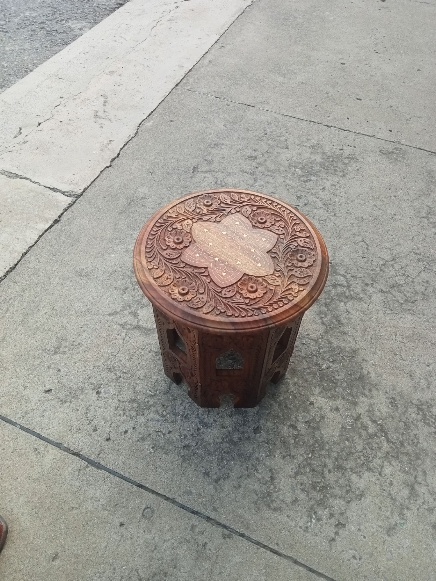 Handmade Carving Stool | Daraz.pk