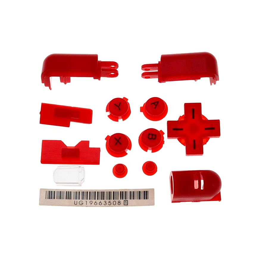 1set Replacement ABXY L R D Pad Cross Button Full Button Set/Conductive ...