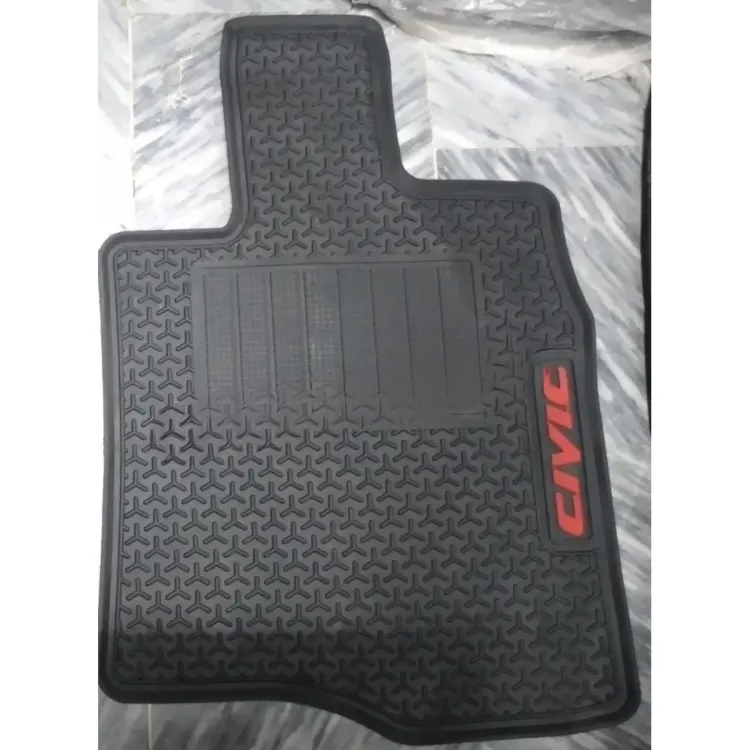 3PCS PVC FITTING CAR FLOOR MATS FOR NEW HONDA CIVIC 2022 " ; BLACK ...