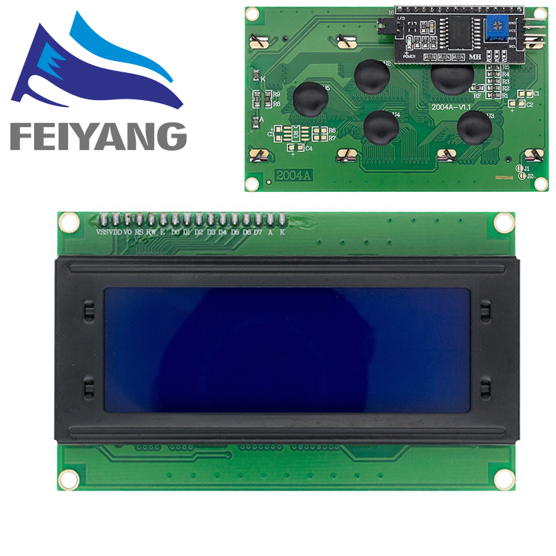 Lcd2004i2c 2004 20x4 2004a Bluegreen Screen Hd44780 Character Lcd W Iici2c Serial Interface