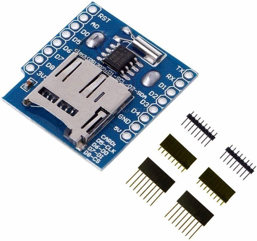 Micro SD for Wemos D1 Mini Data Logger Shield+RTC DS1307 Clock Raspberry Data Logger Shield ...