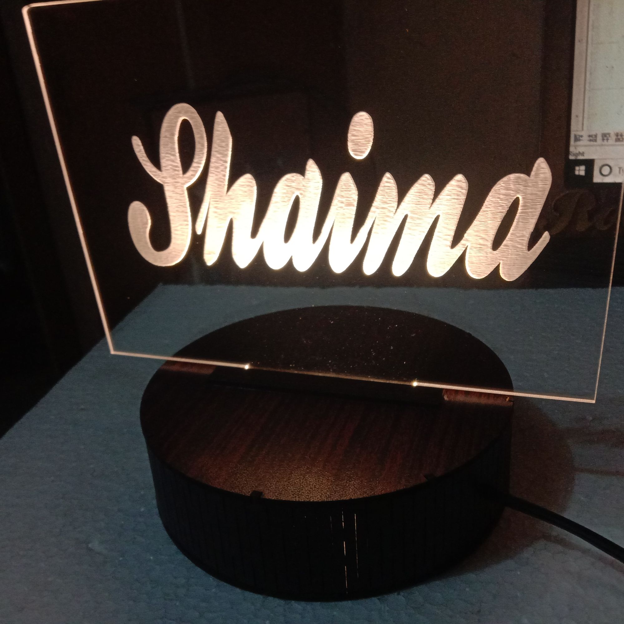 PERSONALIZED NAME LAMP RGB COLOR ALSO AVAILABLE | Daraz.pk