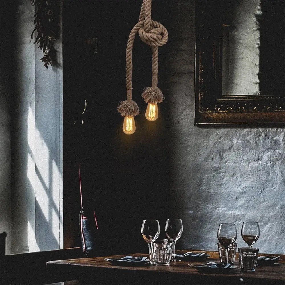 One head rope pendant lamp bulb (bulb to be seprate purchased) | Daraz.pk