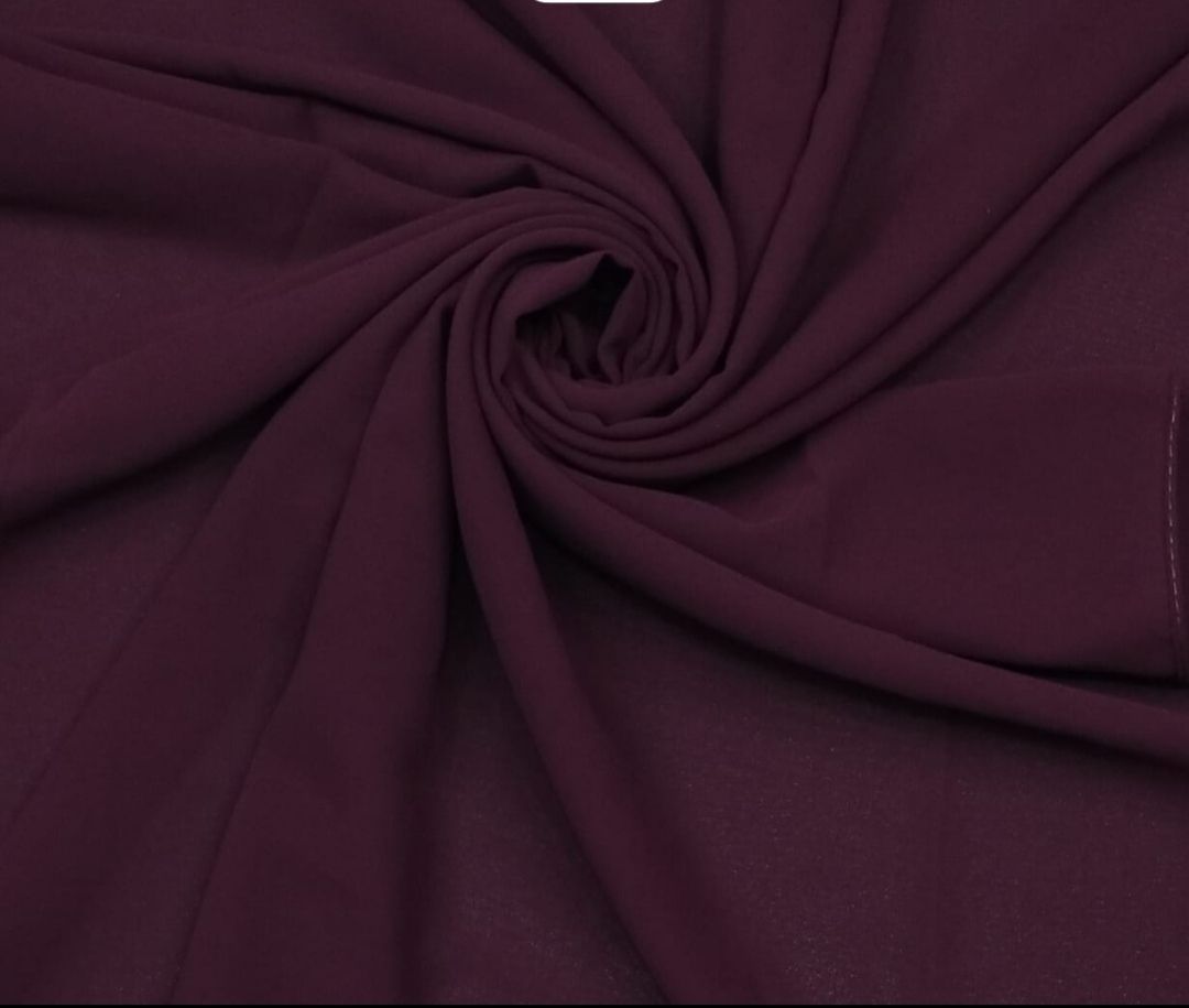 mehroon color plain gorgert scarf hijab. size width 32inch length 72 ...