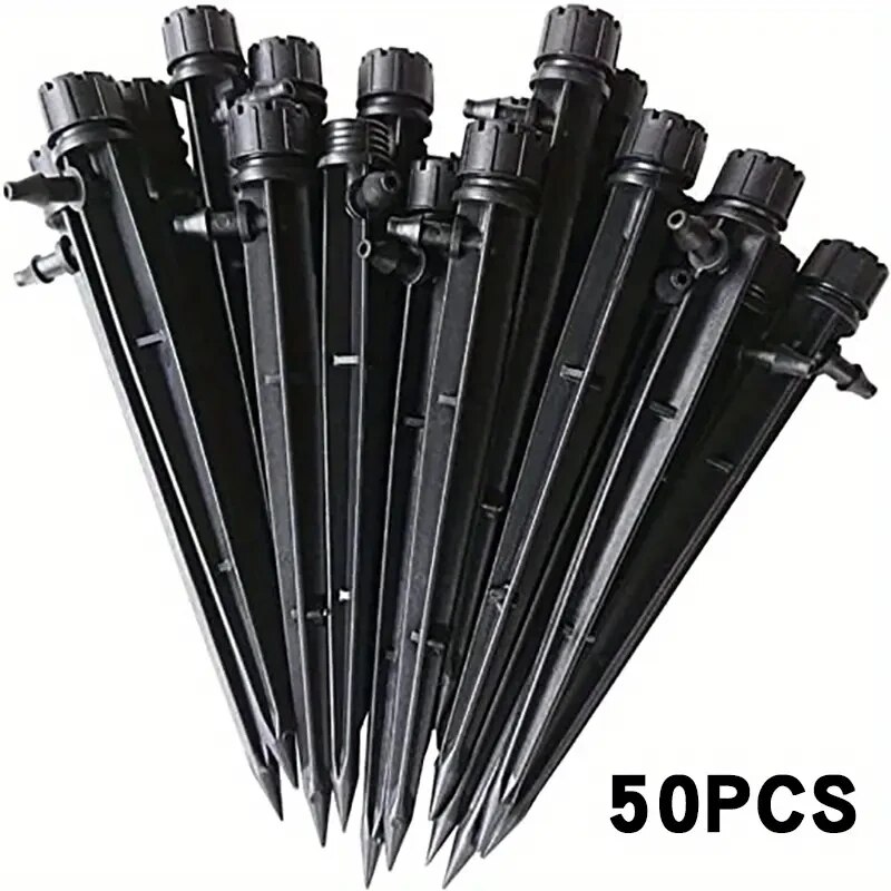 50pcs Adjustable Irrigation Dripper Adjustable 360 Degree Water Flow ...