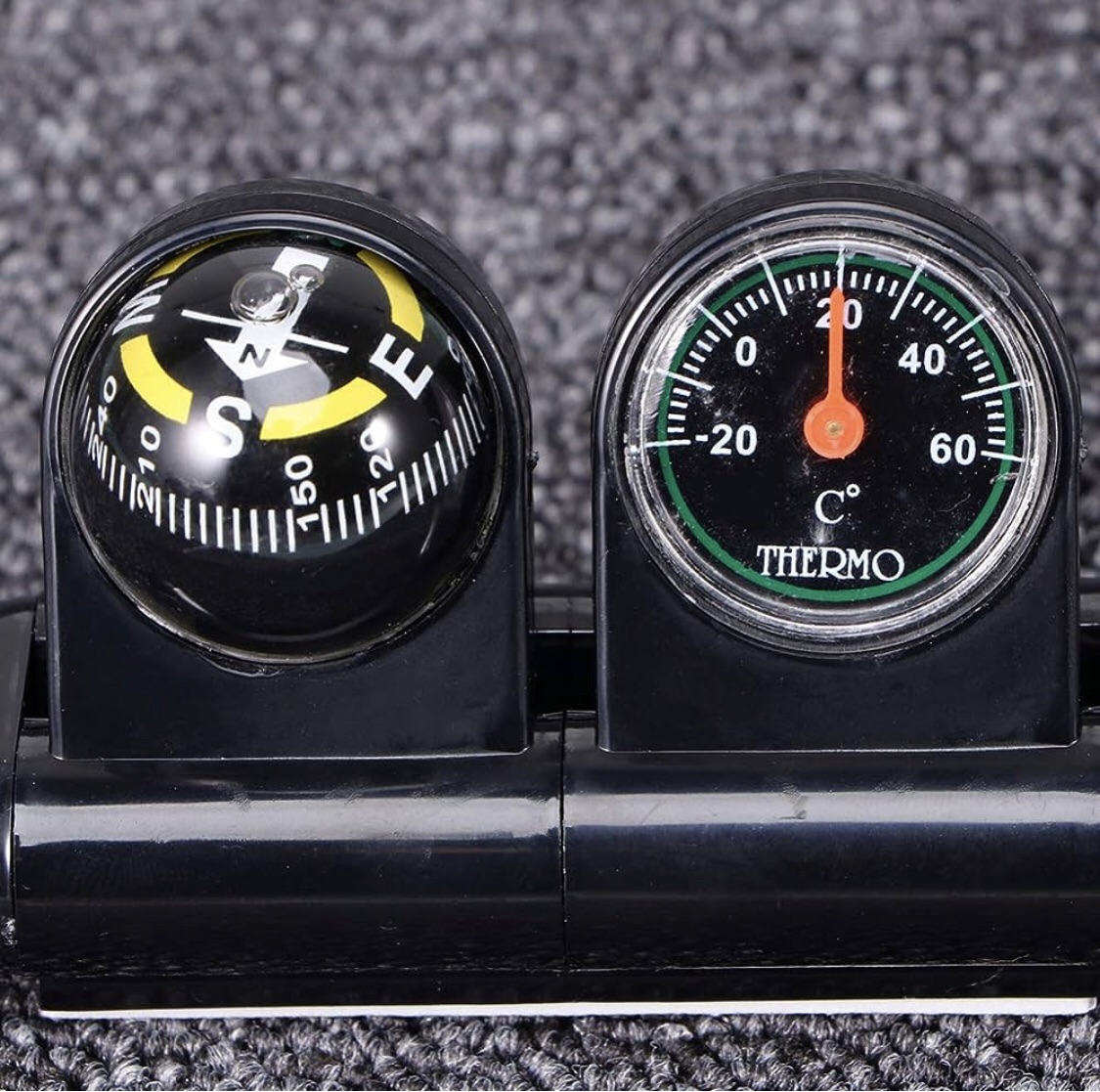 360 Degrees In Car Compass And Temperature Gauge / 360 Degrees ...