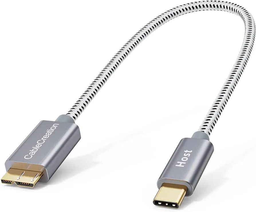CableCreation Hard Drive (HDD) Cable USB Type-C Plug to Gen2 Micro USB ...