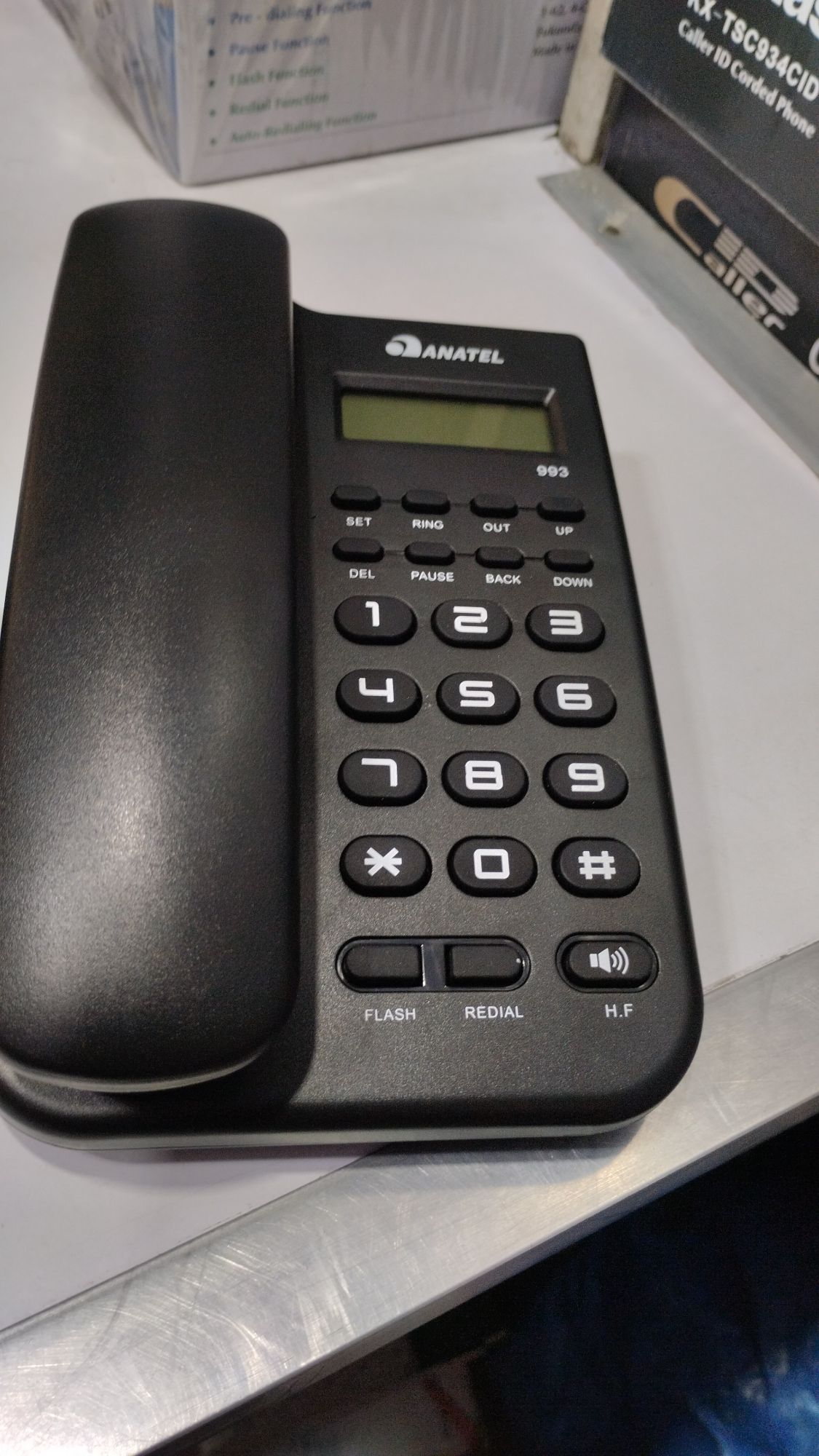 Anatel 993 Landline Phone Callar ID Wall Mountable Timeline Corded Landline Set Tel... | Daraz.pk
