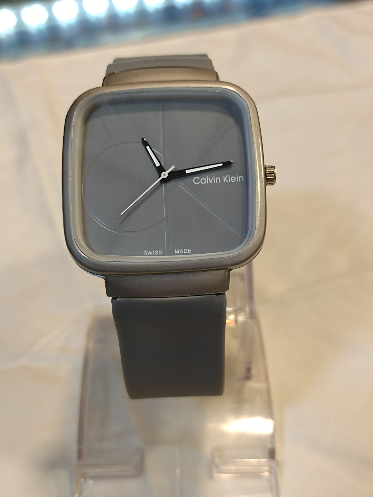 Watch for Men Brown Strap Square watch case shape for Men Slim Steel ...