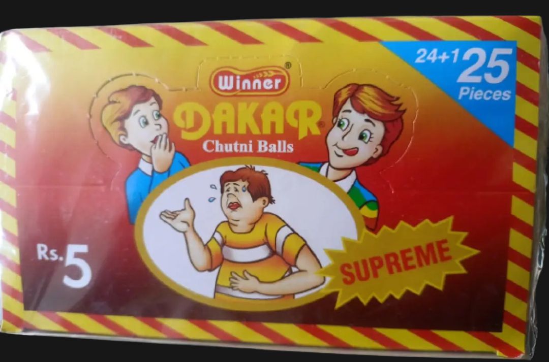 Box of Dakar Chatni Balls (25 Pcs Box) Black Dakar Balls Sweet and Sour Candy Childhood | Daraz.pk