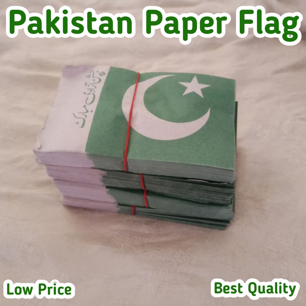 Pakistani Paper Flag for 14 August - Pakistani jahndeyan ( Paper flag ...