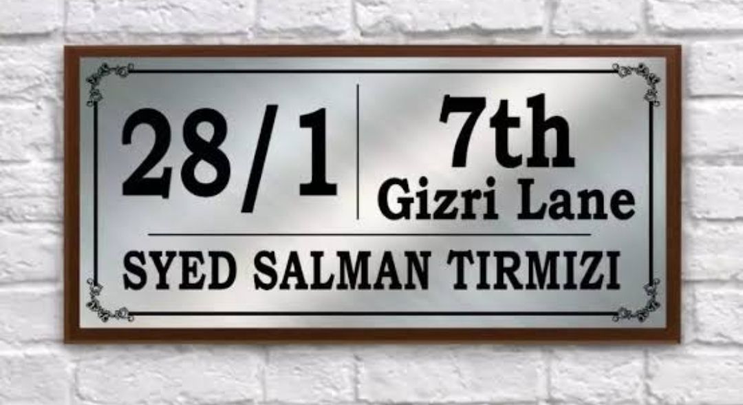 Stainless Steel House Name Plate Modern Home Sign Design Durable and ...