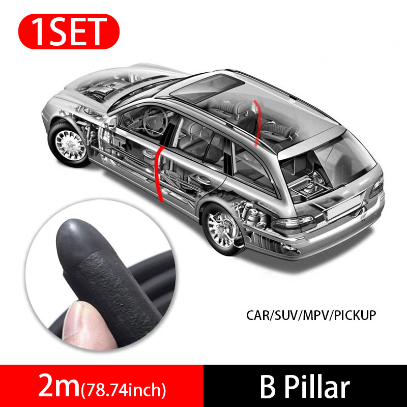 Seametal Universal Car Door Seal Filler Strip For B Pillar Rubber