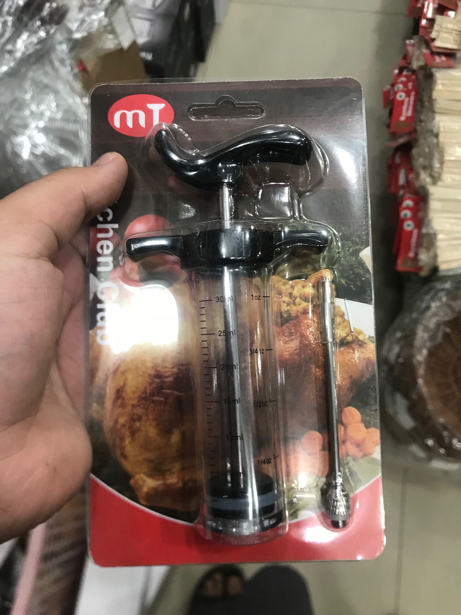 Meat Syringe Marinade Injector Pork Steak Meat Sauces Syringes | Daraz.pk