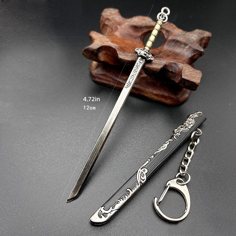 Many models of metal scabbard of famous ancient swords, keychain ...
