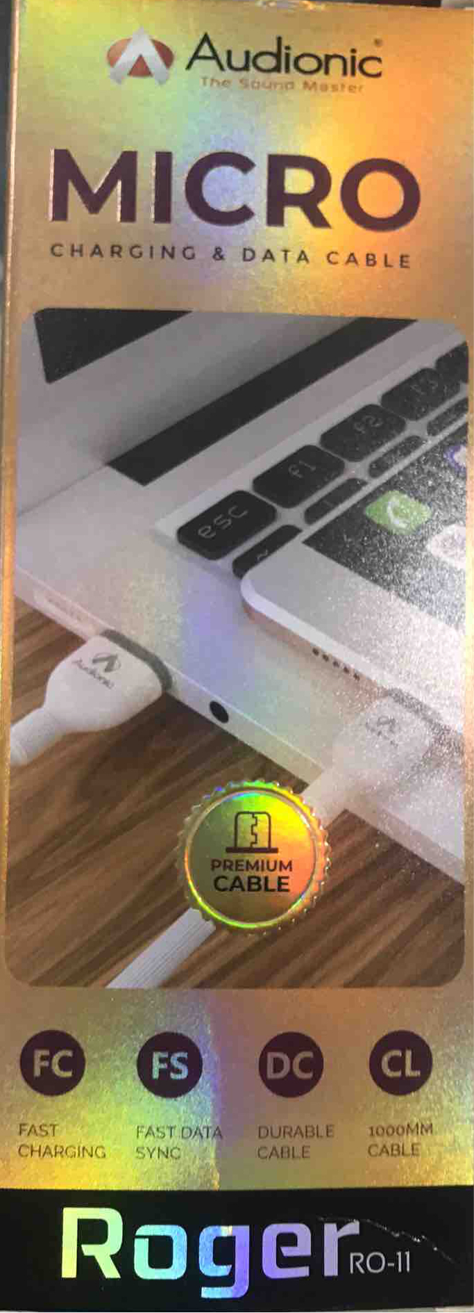 AUDIONIC ANDROID CHARGING AND DATA CABLE | Daraz.pk