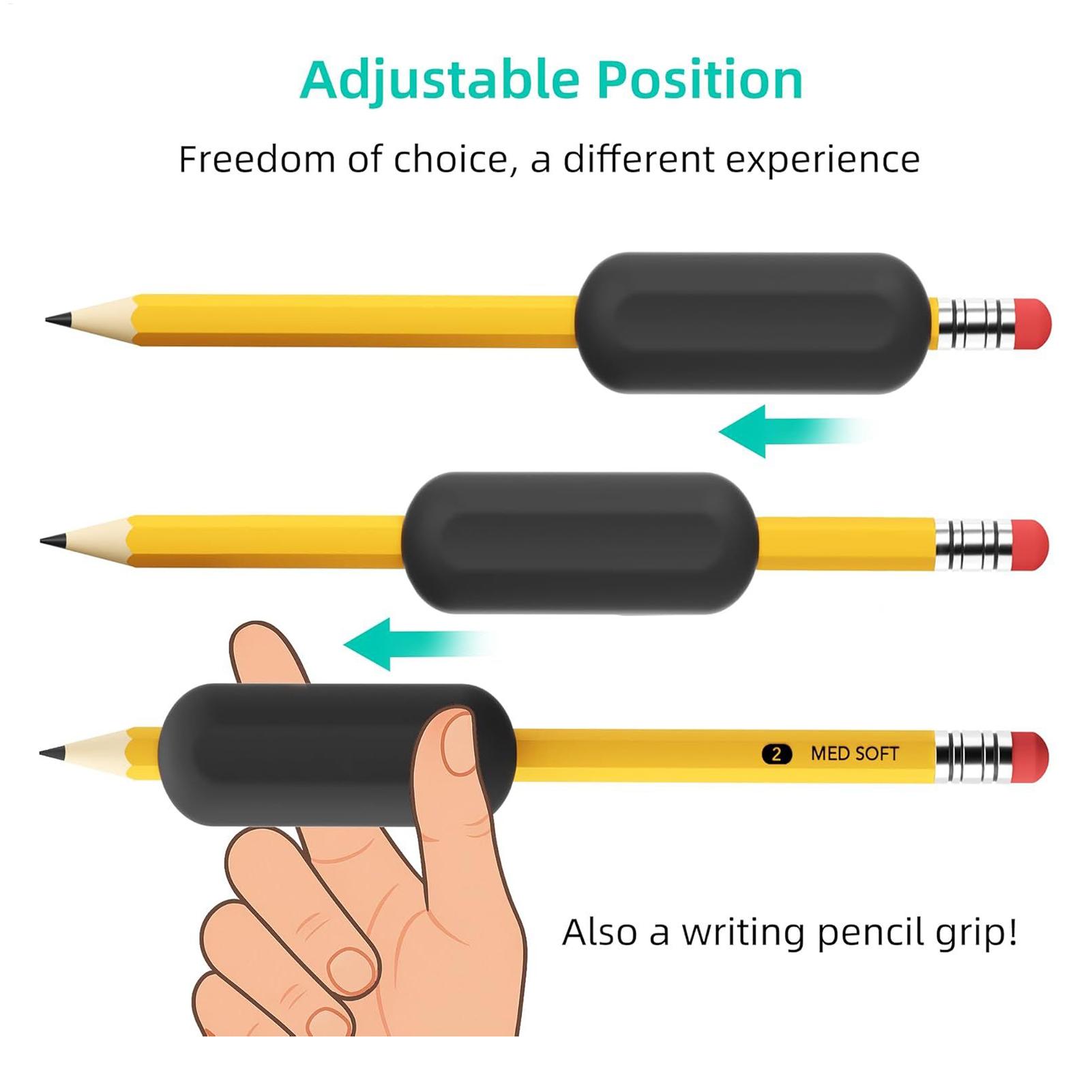 Ergonomic Pencil Grip Kids Handwriting Silicone Pen Holder Postures ...