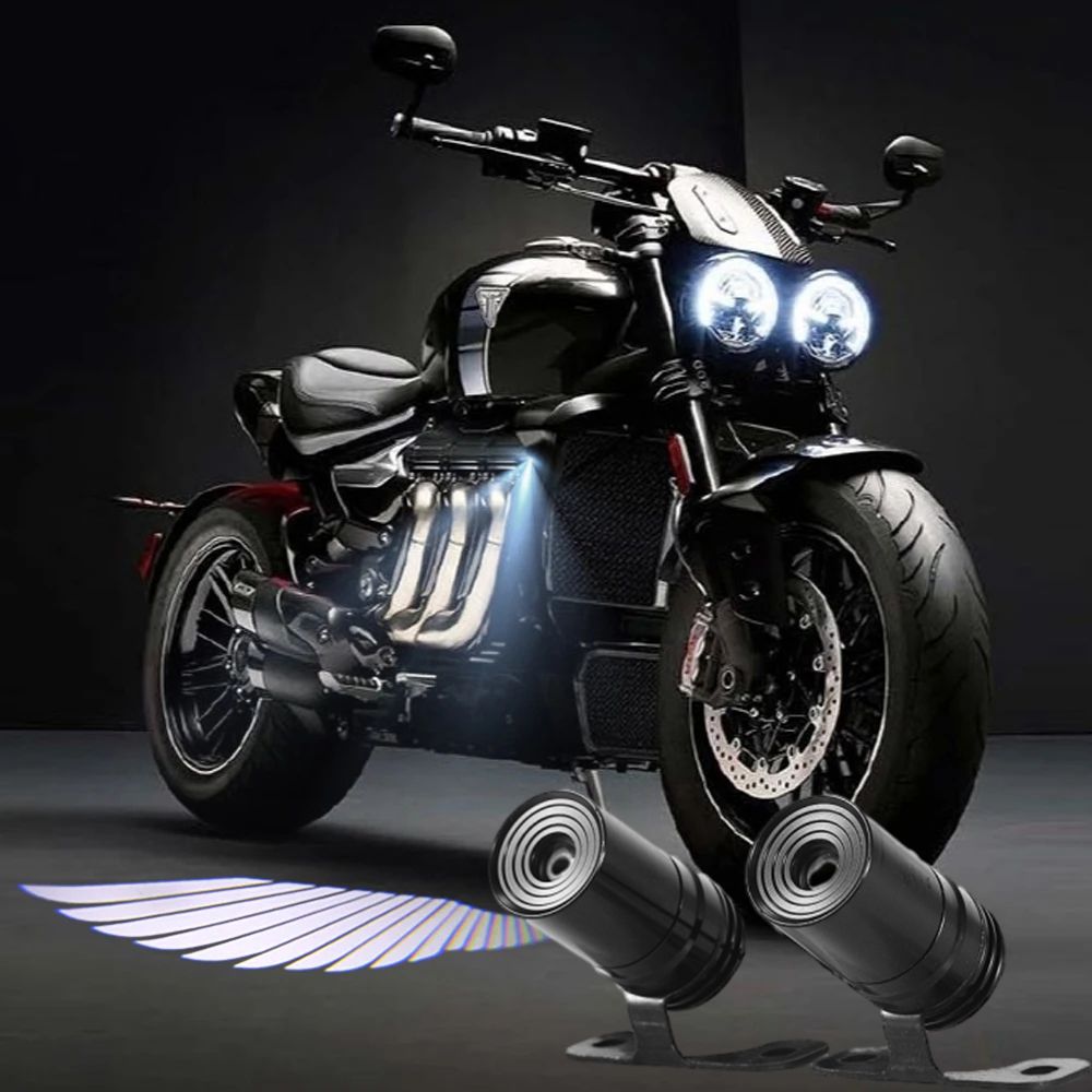 Angel Wing Led Lamp Motorcycle Modification Parts Motorcycle LED Tail ...