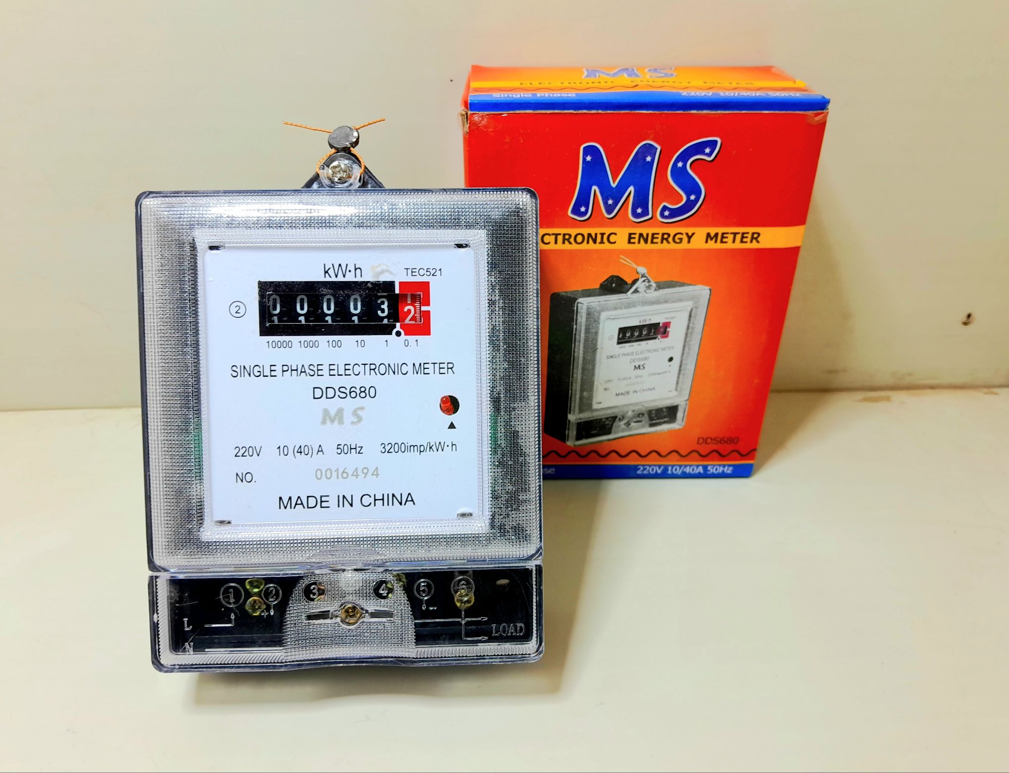 MS Sub Meter Single Phase Meter 220V 10 Amp to 40 Amp | Daraz.pk