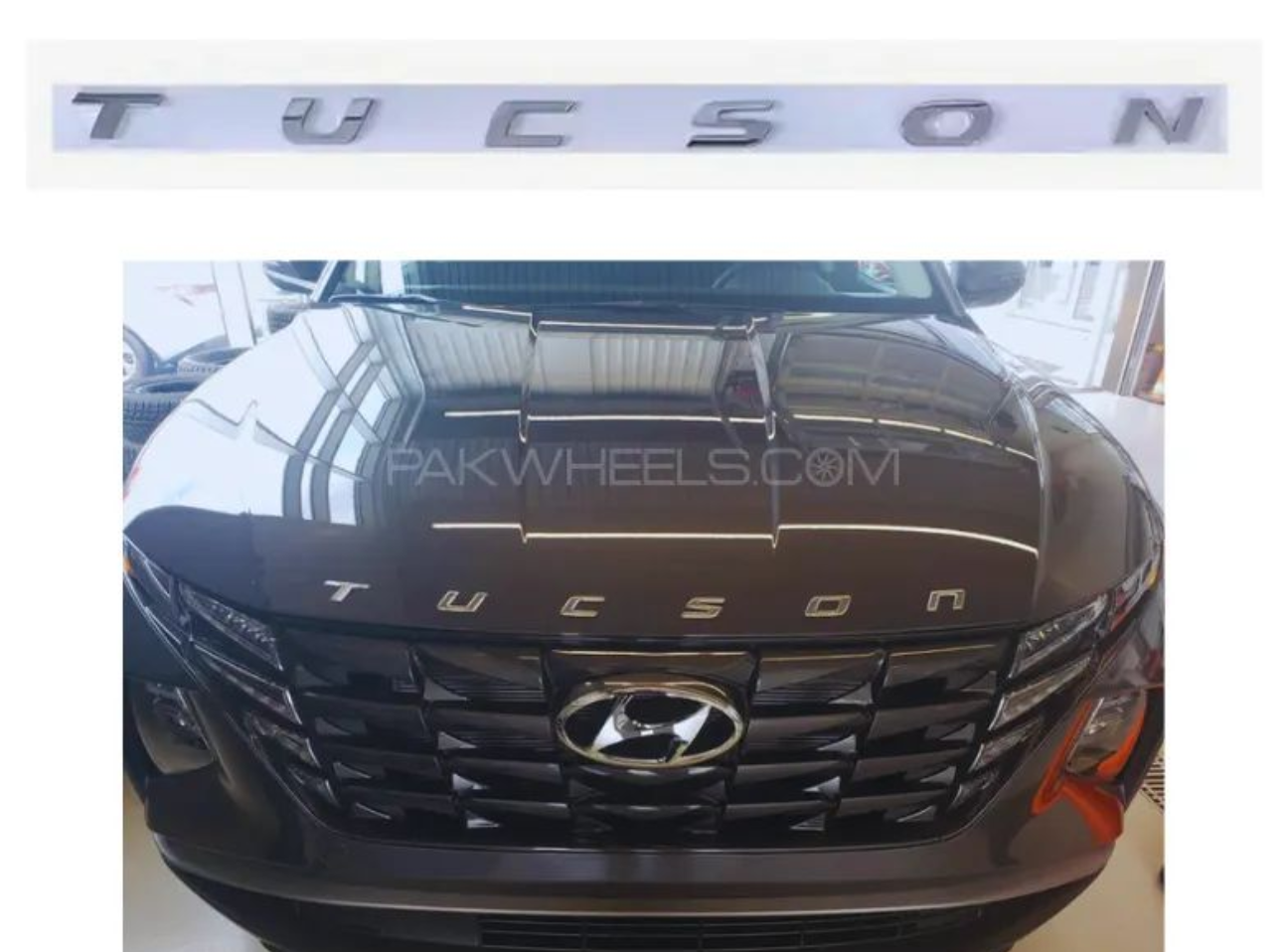 Hyundai Tucson Bonnet Logo Letters in Chrome | Letters | Monogram ...