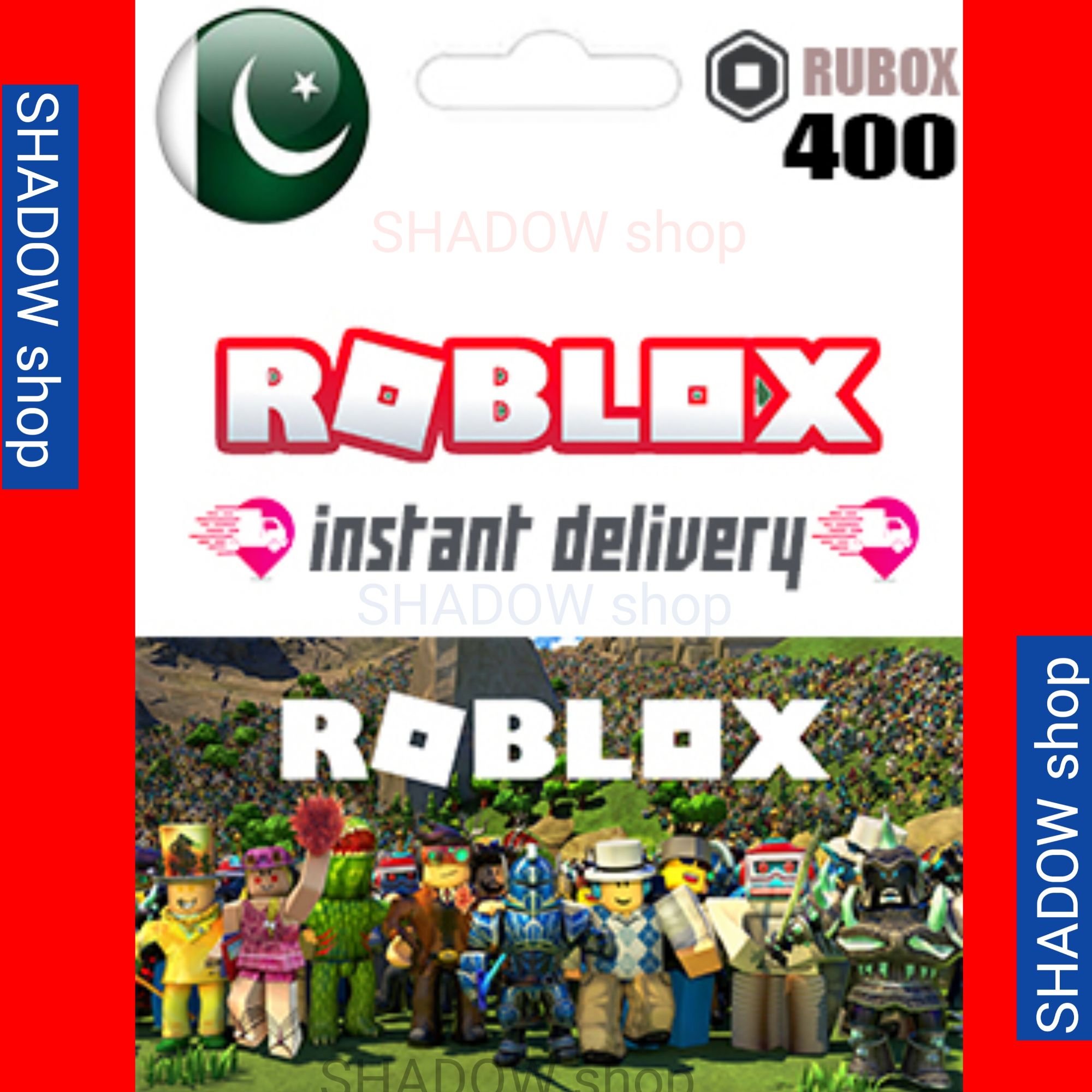 Roblox robux pack of 400 login I'd required | Daraz.pk