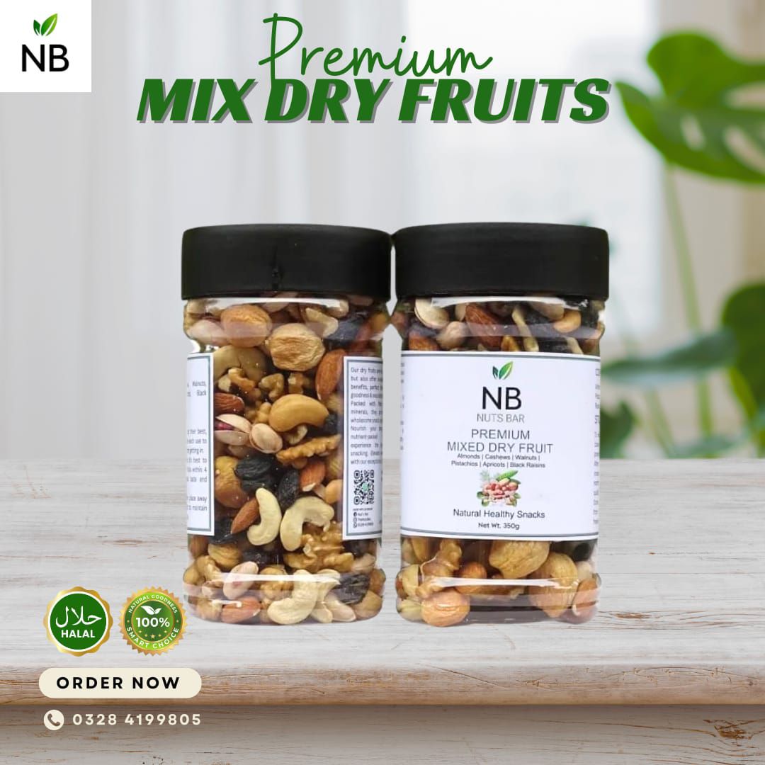 Premium Mixed Dry Fruits (Natural Healthy Snacks) - Fresh Stock | 350g ...
