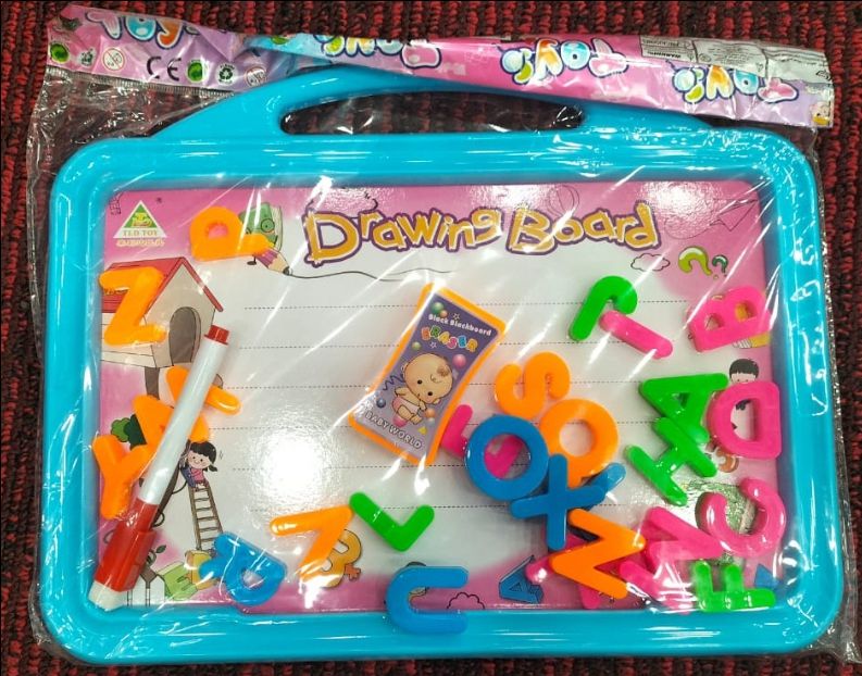 magnetic writing board and drawing board with alphabets, pen and eraser ...