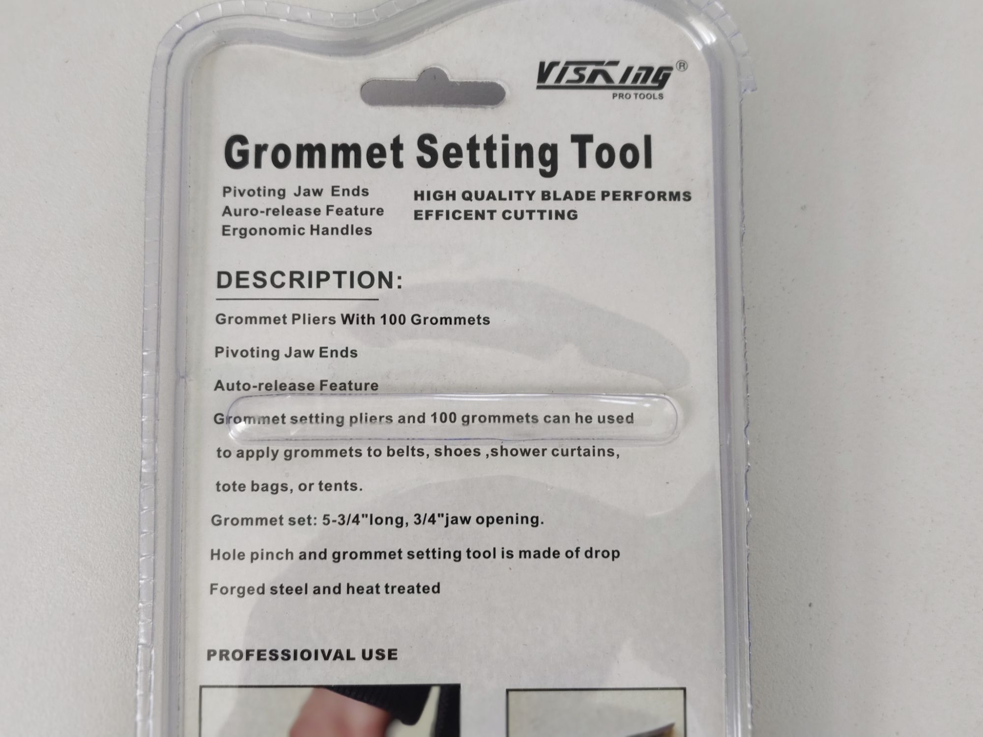 Original Grommet Master Kit Grommet Pliers With 100 Pcs Grommets ...