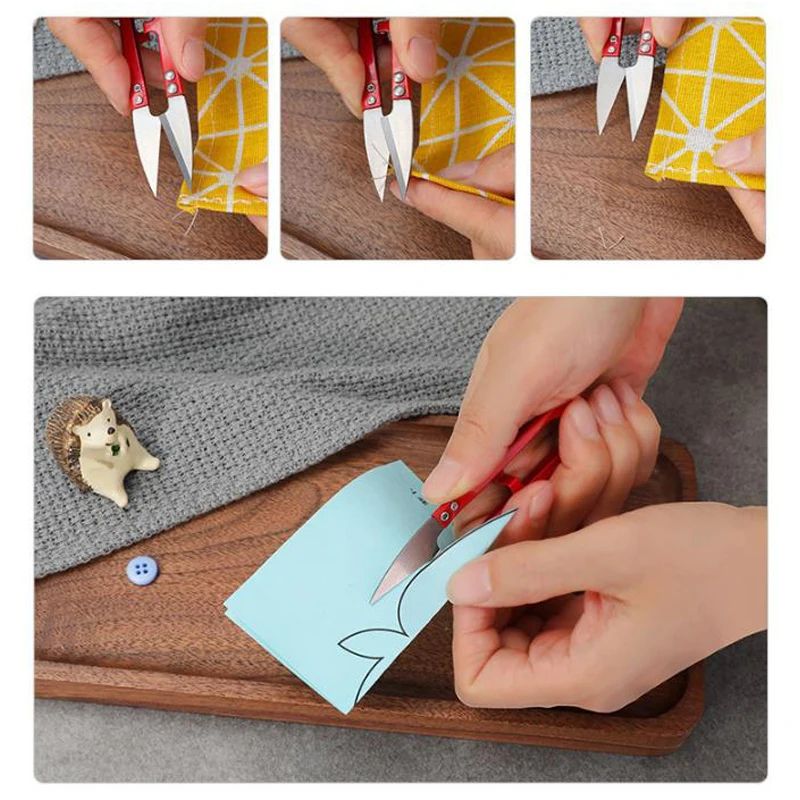 U Shaped Tailor's Thread Cutter Clipper Mini Scissors Hand Trimming ...