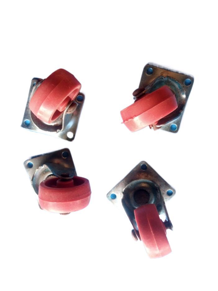 WHEEL SET 4" | PLASTIC 360° MOVEABLE WHEELS | EASILY BEAR WEIGHT | Daraz.pk
