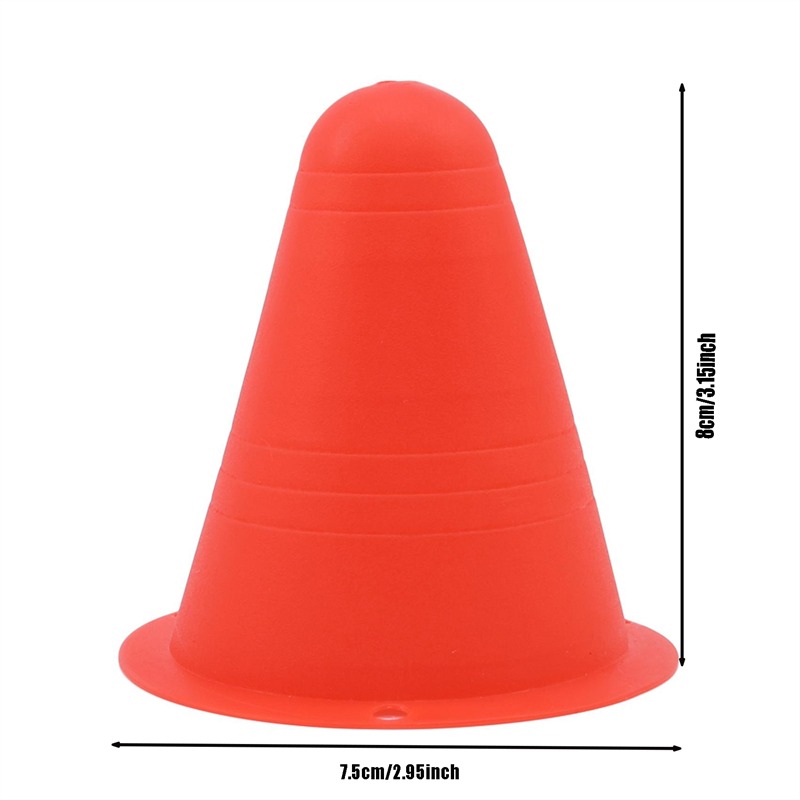10Pcs/Set Skate Marker Training Road Cones Roller Football Soccer Rugby ...